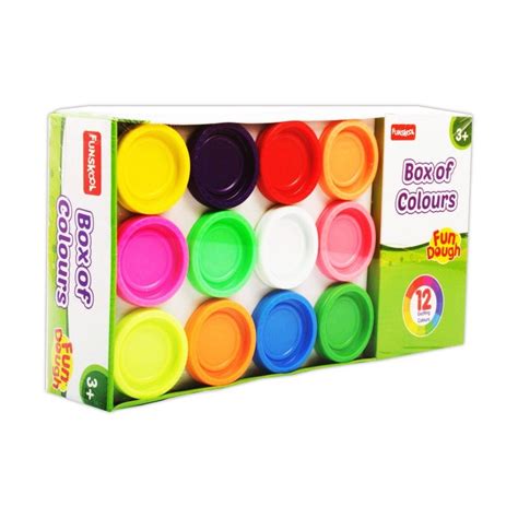 Funskool Fun Dough Box Of Colors Set Of 12 Diffrent Colors Non Toxic D