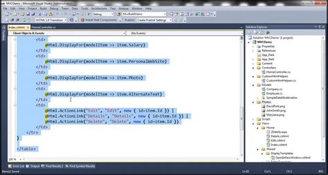 part 52 partial views in mvc mp4 youtube