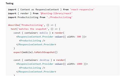 How To Write Test Case For · Issue 275 · Yocontrareact Responsive