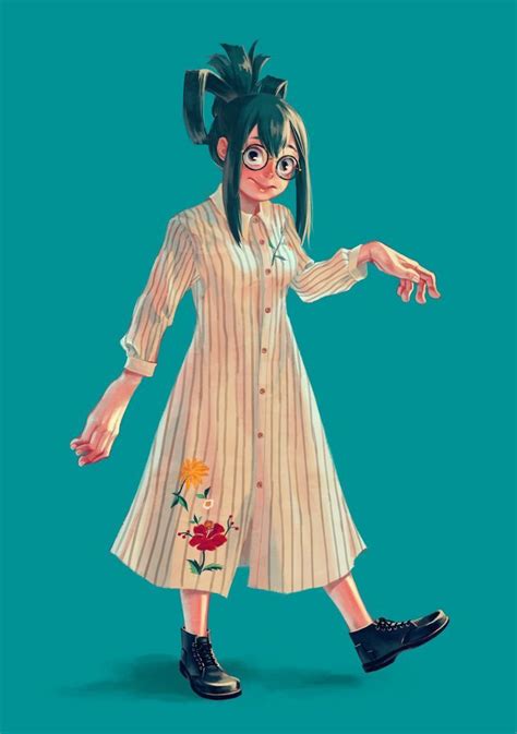 Asui Tsuyu Froppy In Glasses Tsuyu Asui Girl Cartoon My Hero Academia Tsuyu