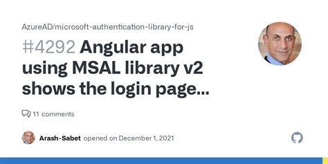 Angular App Using MSAL Library V Shows The Login Page After Reloading The Page Issue