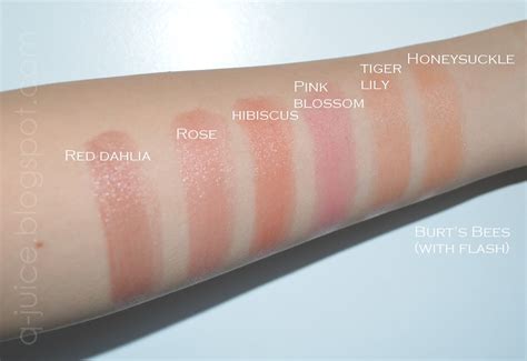 Jelly Q Burts Bees Tinted Lip Balm Swatches