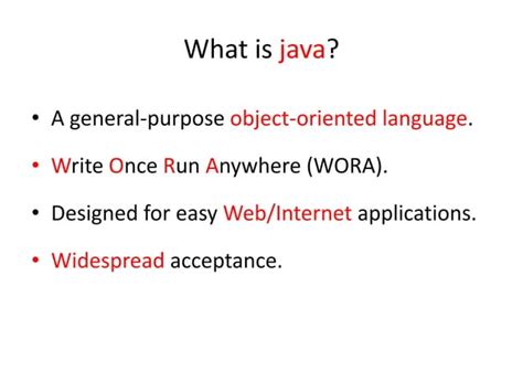 Introduction To Java PPTX Programming Languages Computing