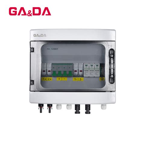 Ce Gds Pv22 Ip65 2 In 1 Out 2 Strings 15a 500v 1000v Dc Solar Pv Array Combiner Box Pv