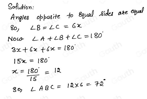 Solved Work Out The Value Of ∠ Abc The Diagram Is Not Drawn Accurately ∠ Abc [geometry]
