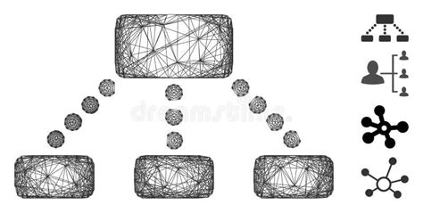 Linear Hierarchy Structure Icon From Business Outline Collection Thin Line Hierarchy Structure