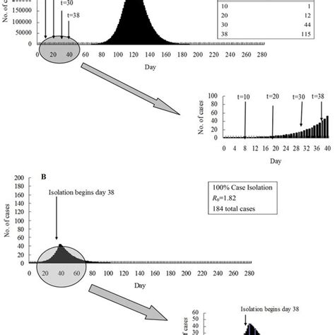 Model Simulations A A Typical Large Simulated Influenza Epidemic Download Scientific Diagram