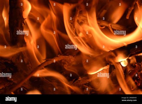 Flames Of Fire The Rapid Oxidation Of Fuel Releasing Heat Light