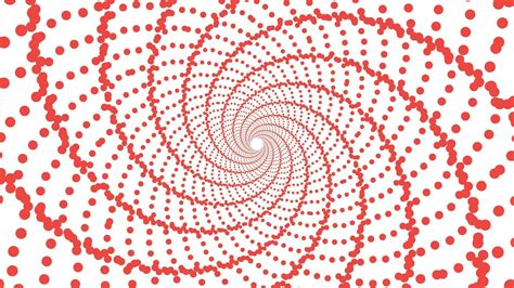 Abstract Spiral Dotted Spinning Red And White Vortex Style Flower Background 36515818 Vector