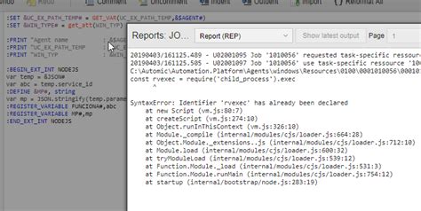 Extracting Values From Javascript External Interpreter Automic Workload Automation