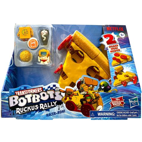 Transformers Botbots Series 6 Ruckus Rally Racer Roni Vehicle 4 Pack Collecticon Toys