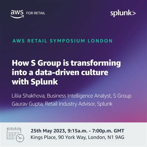 Splunk On Linkedin Aws Retail Symposium London Aws Event