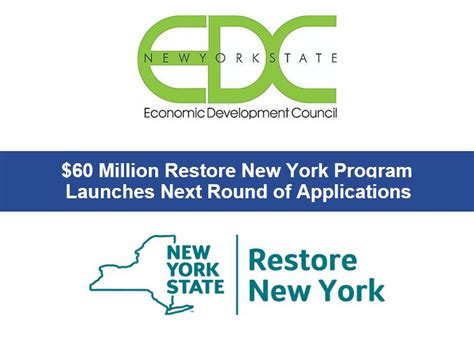 Applications For The Next 60 Million Round Of The Restore New York