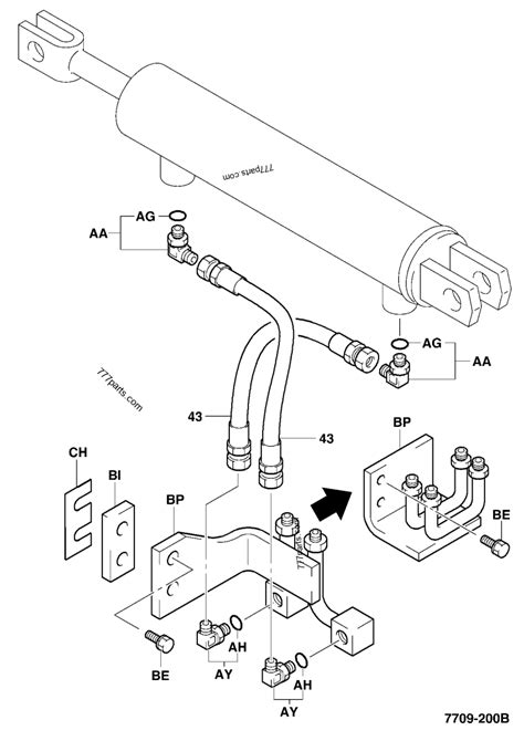 Side Shift Fork Piping 0301 1511e62v Forklift Trucks Electric