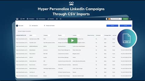 How To Level Up Your Linkedin Campaigns With Meet Alfred Using Csv Imports Youtube