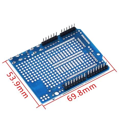 Uno Proto Shield Prototype Expansion Board With Syb 170 Mini Breadboard
