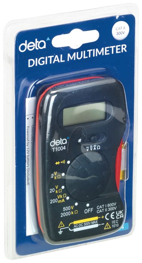 Cat Ii Compact Digital Multimeter 300v Uk