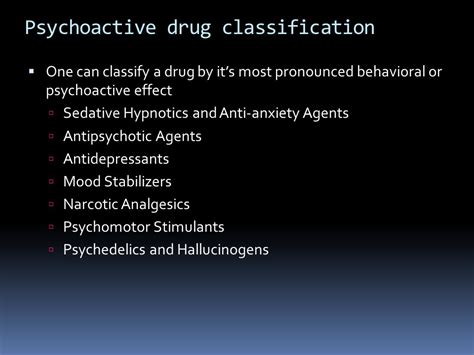 Psychoactive Drugs Ppt Download