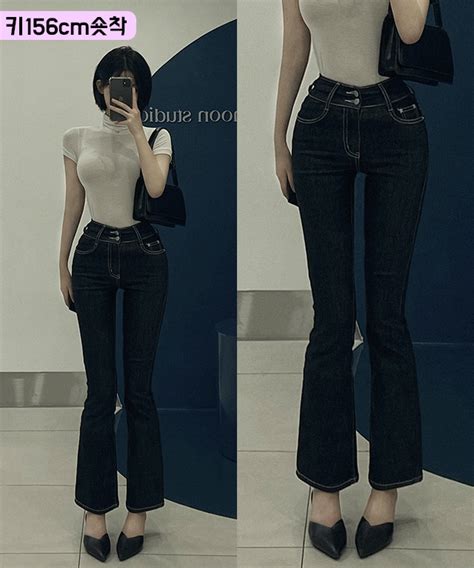 Xs출시신상숏기본롱기장인생핏 허리잘록 투버튼 생지 진청 블랙청 하이웨스트 부츠컷 데님팬츠 봄데님 여름데님 청바지 Y2k 에이블리