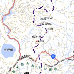 岩手県八幡平市の城郭分布地図 城郭放浪記