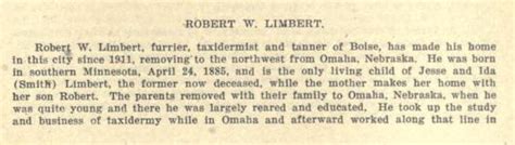 Robert Winfred Limbert 1885 1933 Find A Grave Memorial