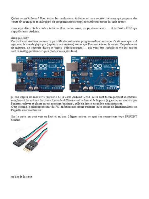 Bases Arduino Pdf Arduino Interrupteur