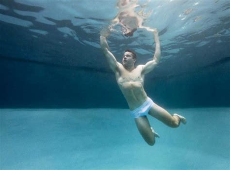 Man Swimming Underwater