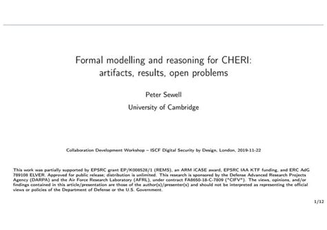 Introduction To Cheri Technology Cybersecurity Pdf