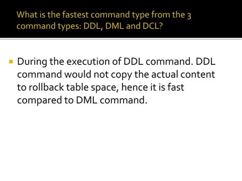 Dml Ddl Dcl Drldql And Tcl Statements In Sql With Examples Pptx