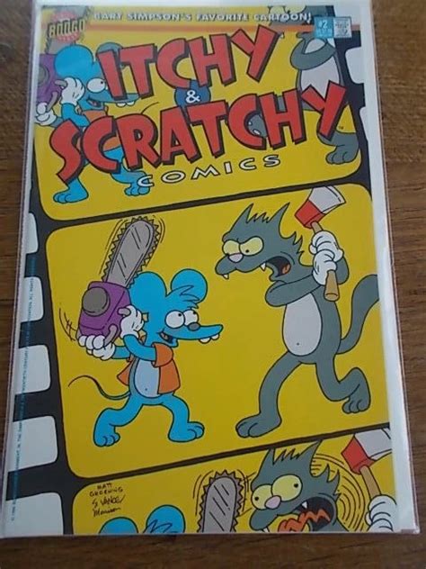 Second Issue Bongo Group Comics Bart Simpson Itchy And Scratchy 2 Comic