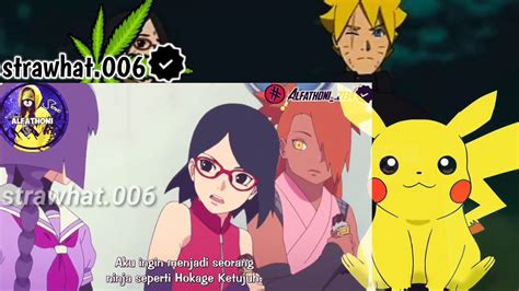Boruto Sarada Best Momen New Sub Indo Youtube