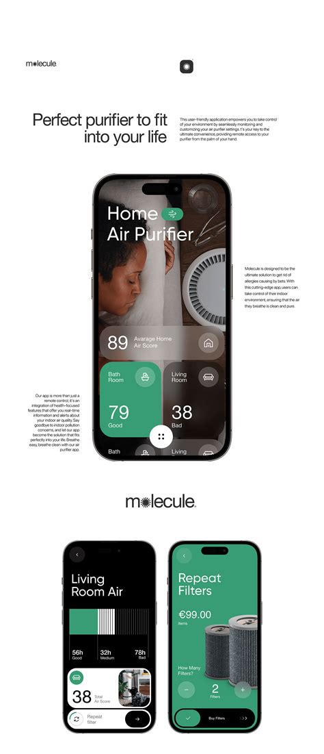 Molecule Smart Home Mobile App UX UI Design Behance