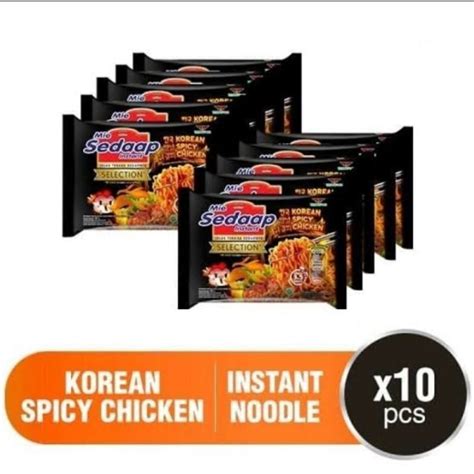 Jual Mie Instan Sedaap Korean Spicy Chicken 87gr X 10 Pcs Mie Sedaap