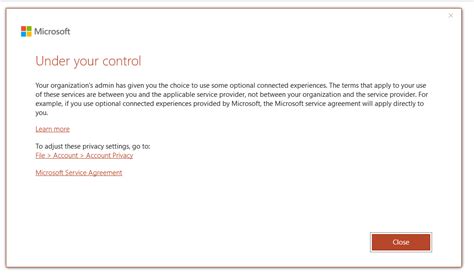 How To Disable Optional Connected Experiences Globally Microsoft Community