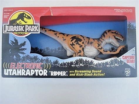 Original Jurassic Park Utahraptor Ripper 1994 By Kenner Excellent