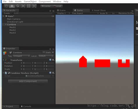 【unity3d】 合并mesh那些事 Combinemeshes Csdn博客