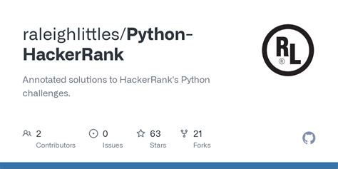 Github Raleighlittlespython Hackerrank Annotated Solutions To