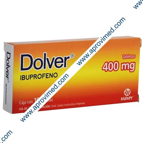 Dolver C 10 Tabs 400 Mg Aprovisionamiento Medico
