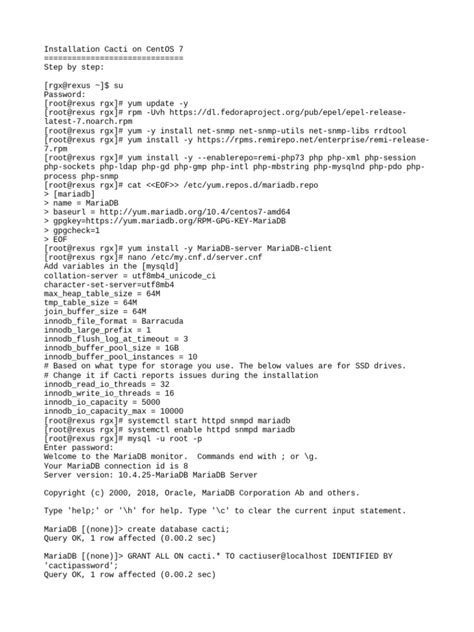 Installation Monitoring Tools Cacti Centos 7 Pdf Superuser