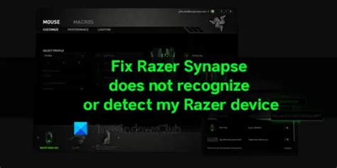 Fix Razer Synapse Does Not Recognize Or Detect My Razer Device