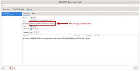 如何更改 Kvm Libvirt 默认存储池位置
