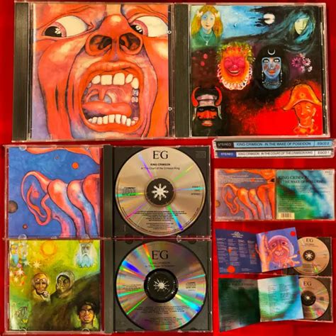 King Crimson Cd Lot In Court Of The Crimson Kingwake Of Poseidon
