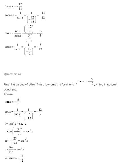maths class 11 chapter 3 question answer