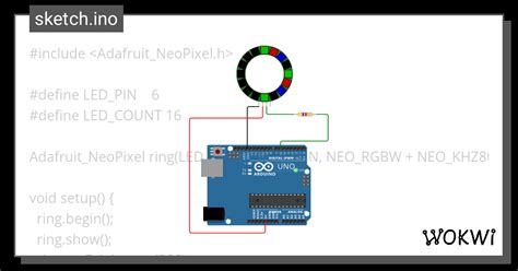 Neopixel Test Wokwi ESP32 STM32 Arduino Simulator