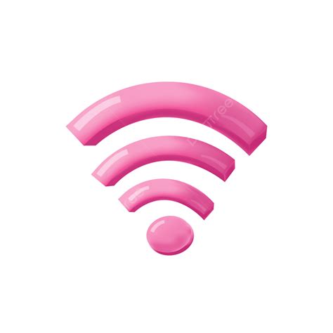 Wifi 3d Vector Hd Png Images 3d Cute Wifi Icon Cotton Candy Sweet