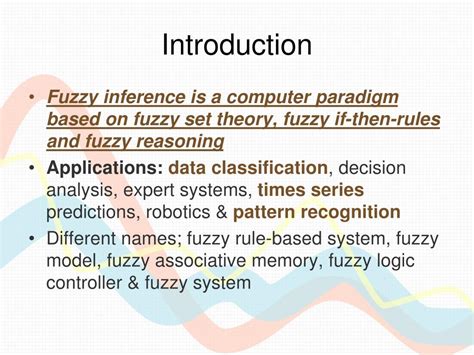 PPT Fuzzy Inference Systems PowerPoint Presentation Free Download ID 6081840