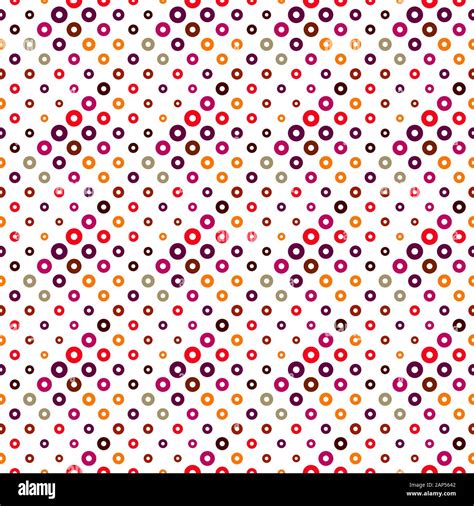 Seamless Ring Pattern Background Abstract Colorful Geometrical Vector Illustration Stock