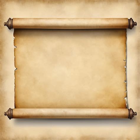 Premium Photo Blank Ancient Paper Scroll