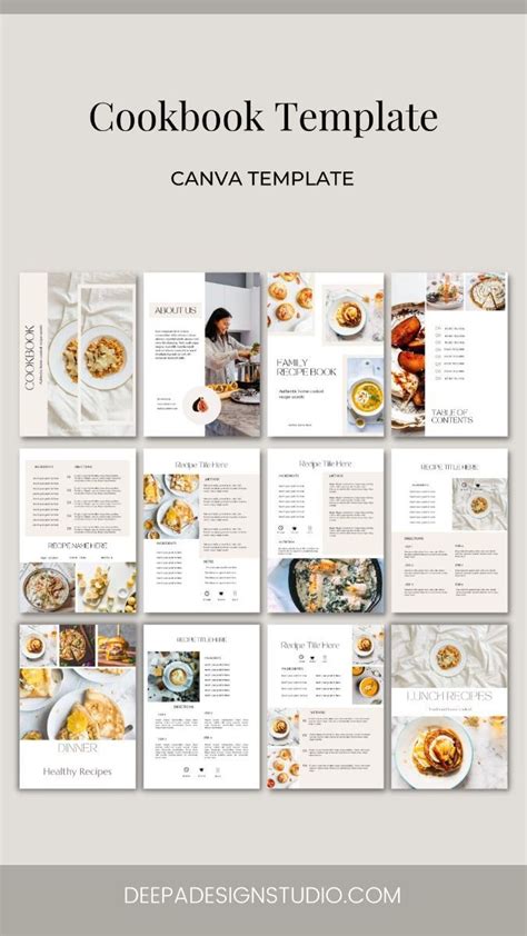 best 13 cookbook template canva by ralony artofit