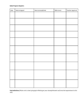 Unit Progress Tracker For Babes To Keep A Record Of Their Progress